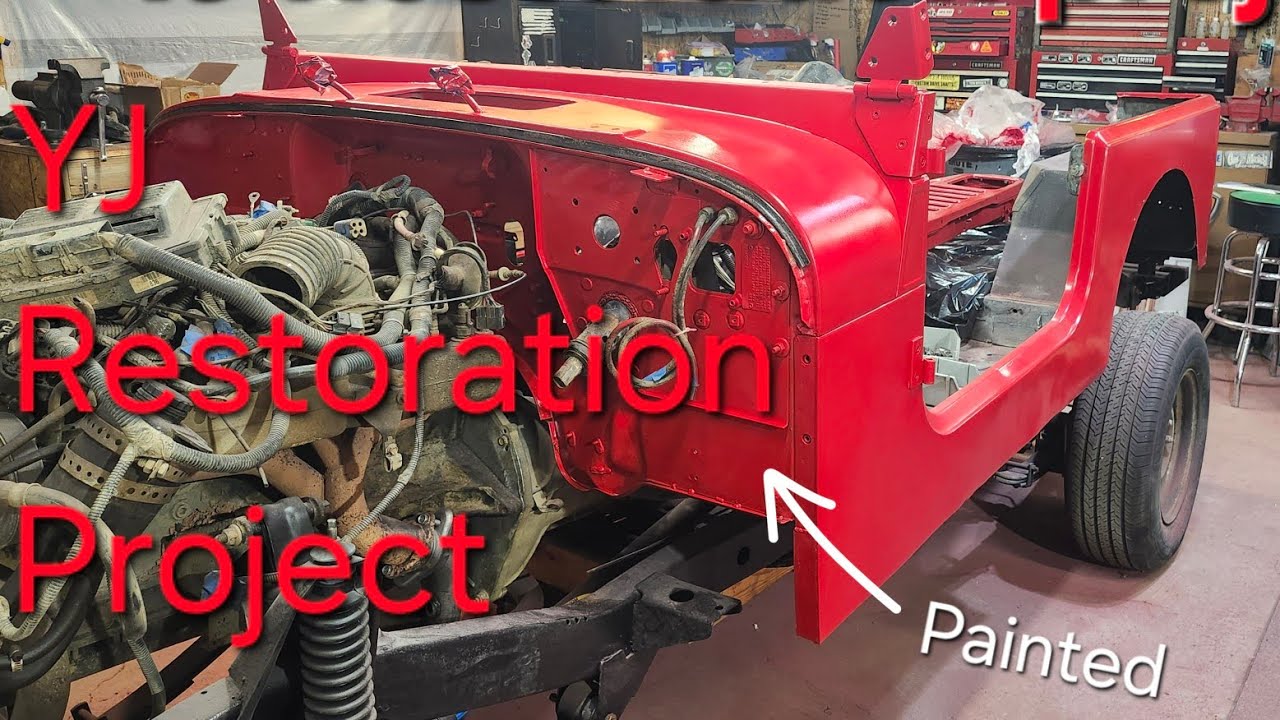 Painting And Restoring The Firewall. Jeep YJ Restoration Project ...