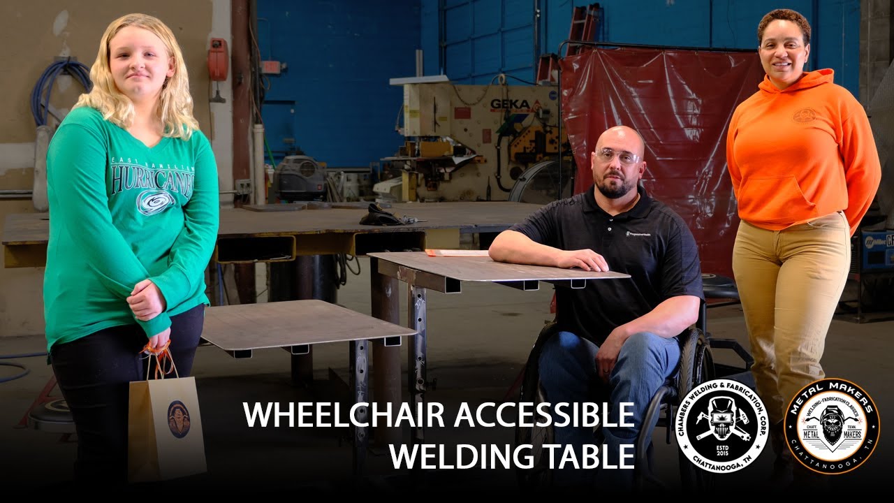 Wheelchair Accessible Welding Table - YouTube