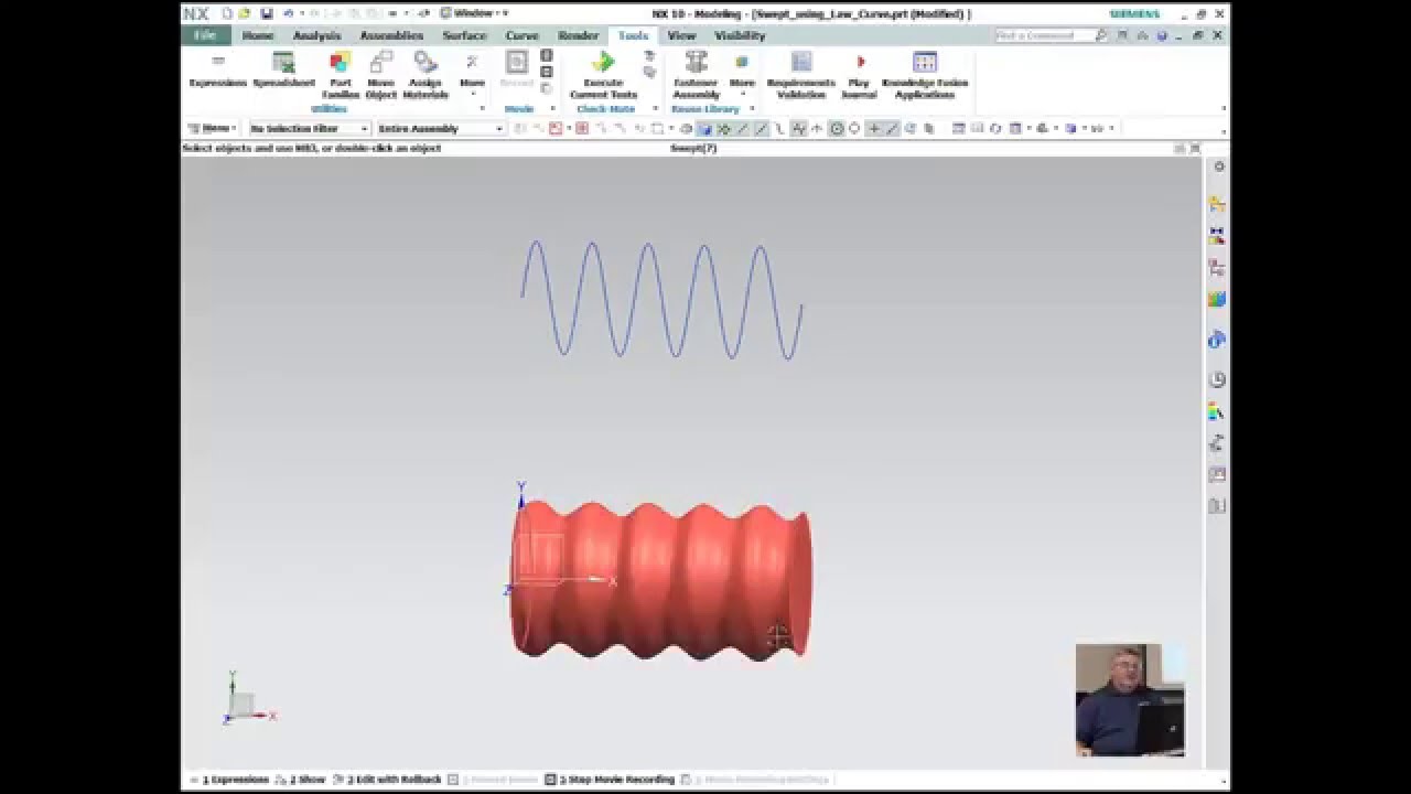 NX CAD Quick Tips: How to Use Laws, Law Curve - YouTube