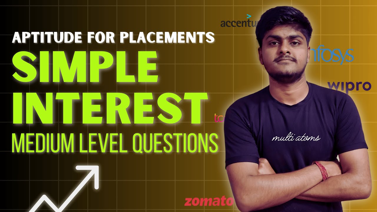 Aptitude for Placements | Simple Interest Medium Level Questions | PYQ ...
