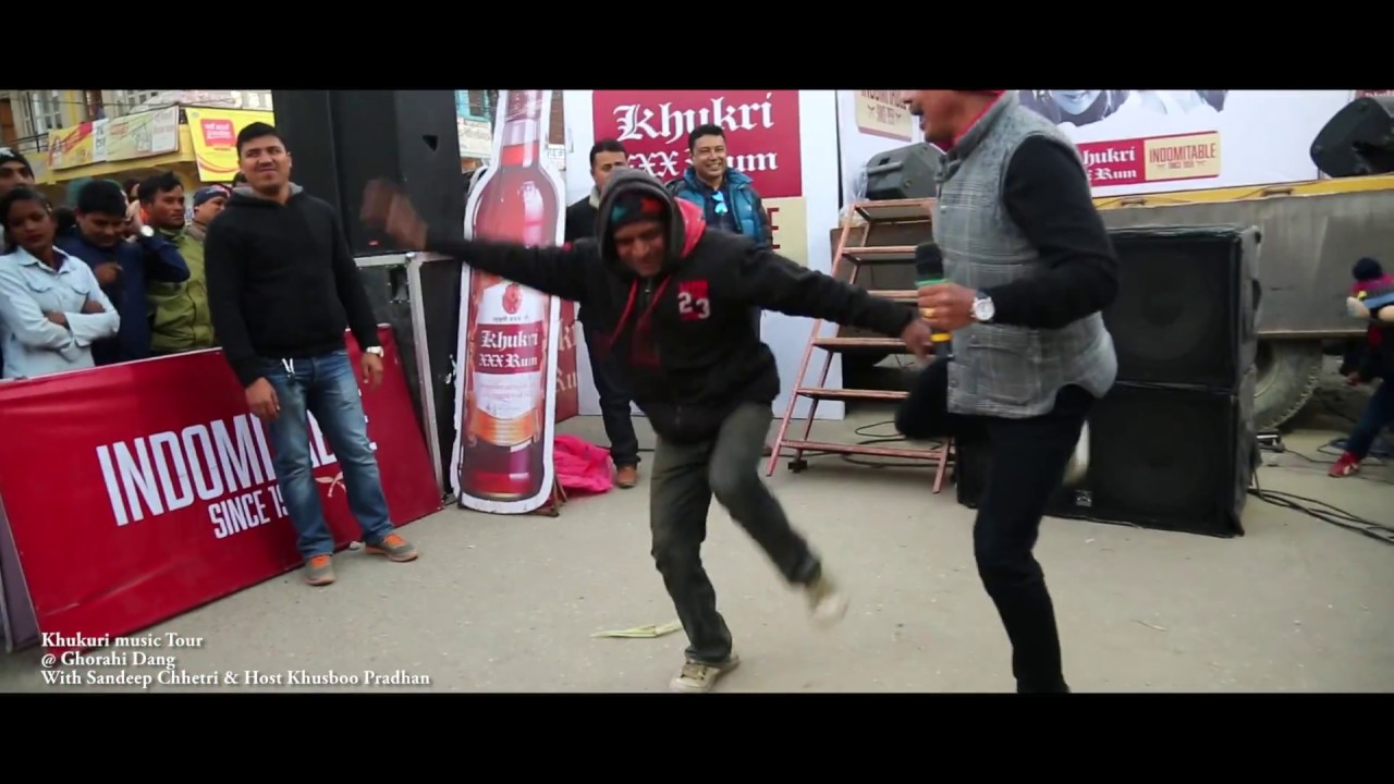 Sandeep Chhetri Vs Dangali Kalakaar... khukuri music tour @ Dang ...