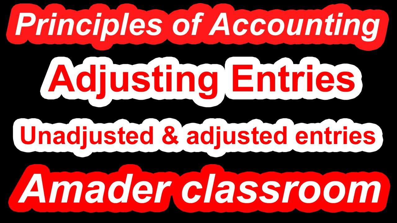 adjusting entries from adjusted and unadjusted trial balance - YouTube