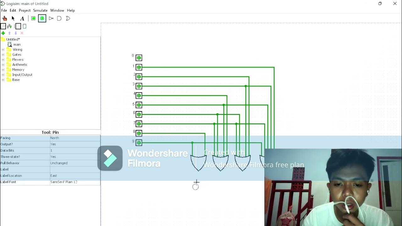 Tugas Sidig Encoder dan Decoder menggunakan Aplikasi Logisim - YouTube