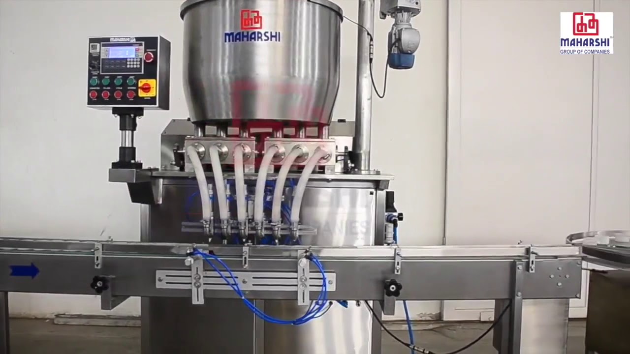 Cream filling line | Cream filling, capping & labeling machine - YouTube