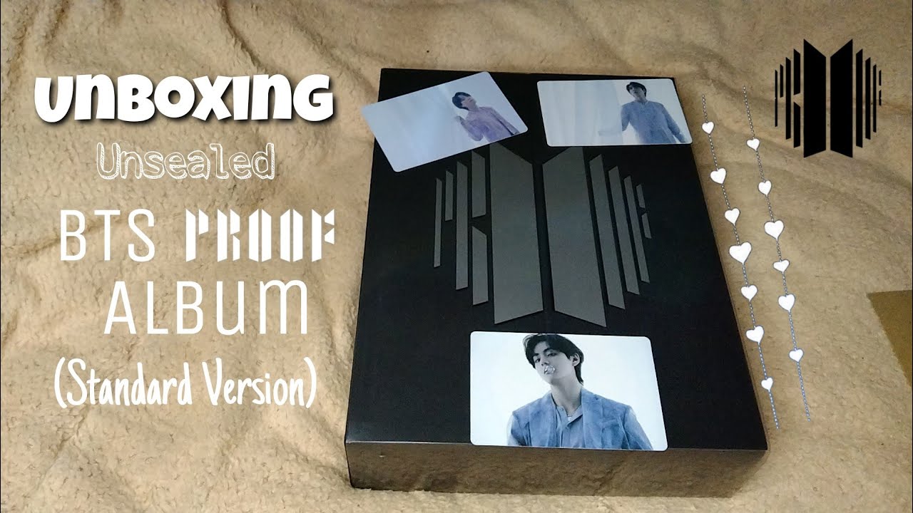 Unboxing Unsealed BTS Proof Album (Standard Version) 📦 | Affordable - YouTube