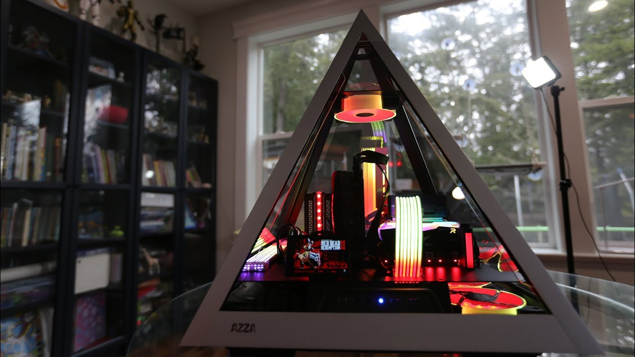 Built the pyramid # AZZA PYRAMID 804V ATX Gaming Computer Case - YouTube