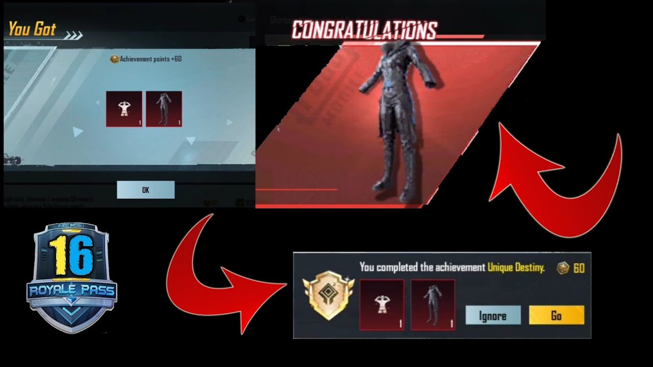 Get Free Achievement points in Pubg Mobile How to Get Unique Destiny ...