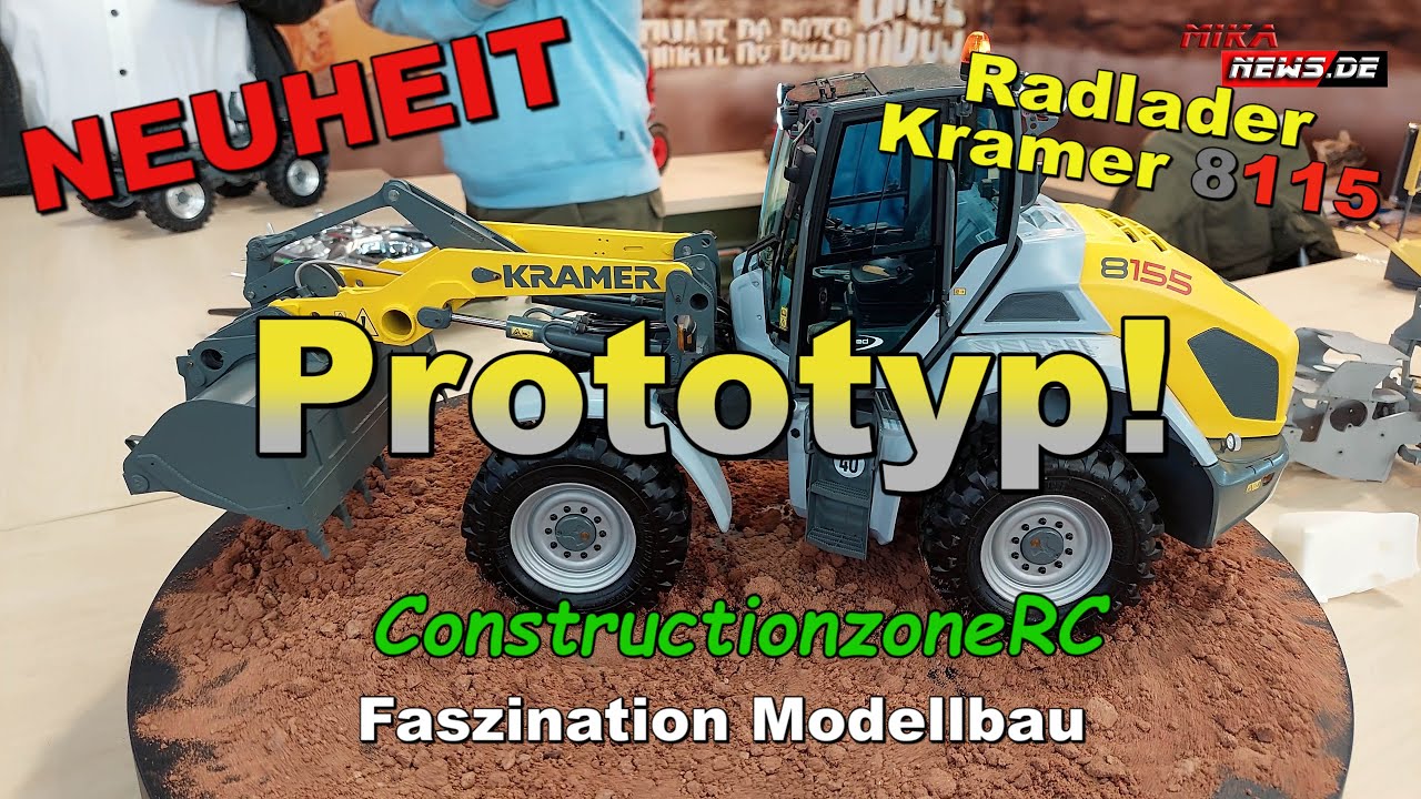 PREMIERE - NEUHEIT Radlader Kramer 8155 von ConstructionzoneRC ...