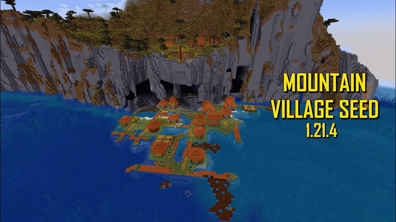 TOP 6 MOUNTAIN VILLAGE SEED MINECRAFT 1.21.4 - YouTube