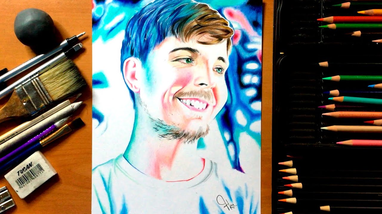 Cómo pintar con LÁPICES DE COLORES fácil y de manera entretenida /Dibu ...