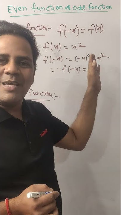EVEN AND ODD FUNCTIONS | even & odd functions class 12 math | even & odd functions jee |#shorts ...
