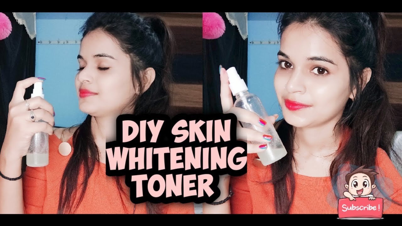 DIY Skin Whitening Toner || Lemon & Aloevera Brightening Toner || - YouTube