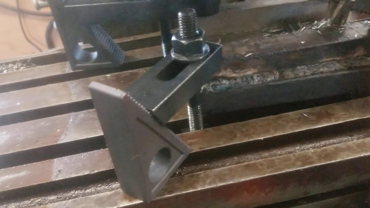 First job with my new mill clamps - YouTube