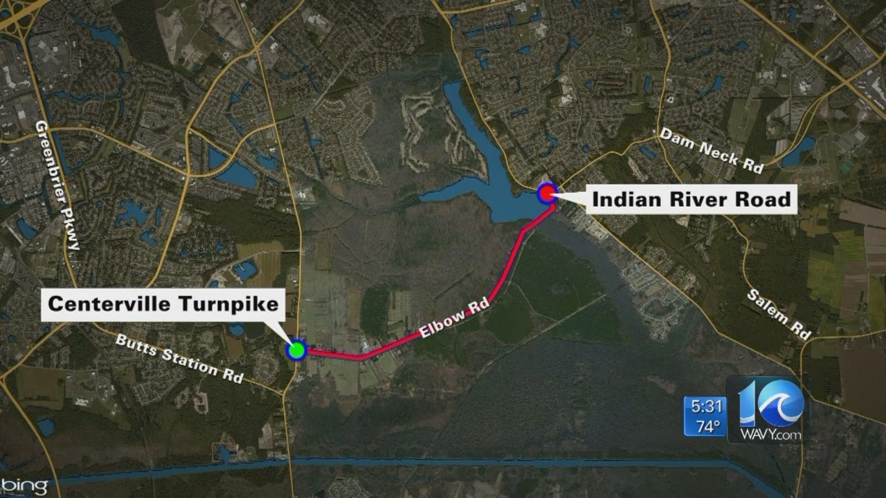 Elbow Road closure as widening project begins in Chesapeake - YouTube