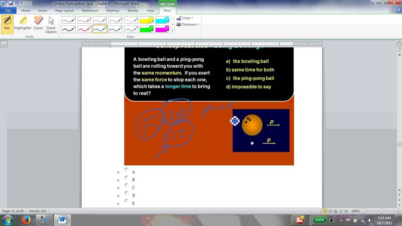 phys101 screencast chapter 6 quiz - YouTube