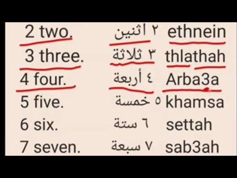 how to count 1 to 10 in Arabic | numbers in Arabic - YouTube