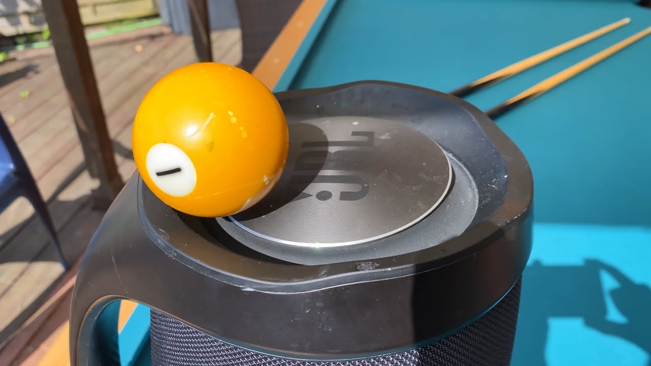 JBL Boombox VS. Billiard Ball !!! - YouTube