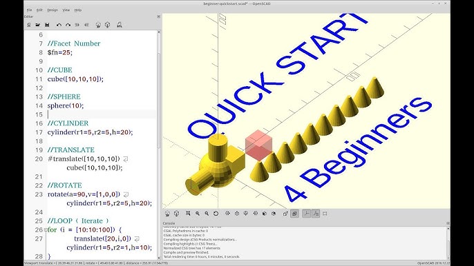 Introduction To Openscad Cheatsheet