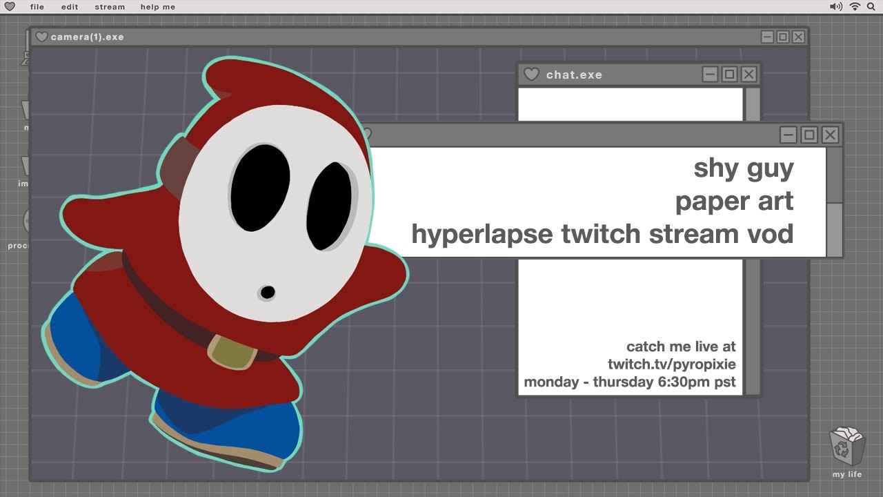 Shy Guy Paper Art - Hyperlapse Stream VOD - YouTube