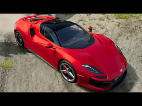 Ушатал FERRARI FXX с пушки crash and destruction in slow motion BeamNG ...