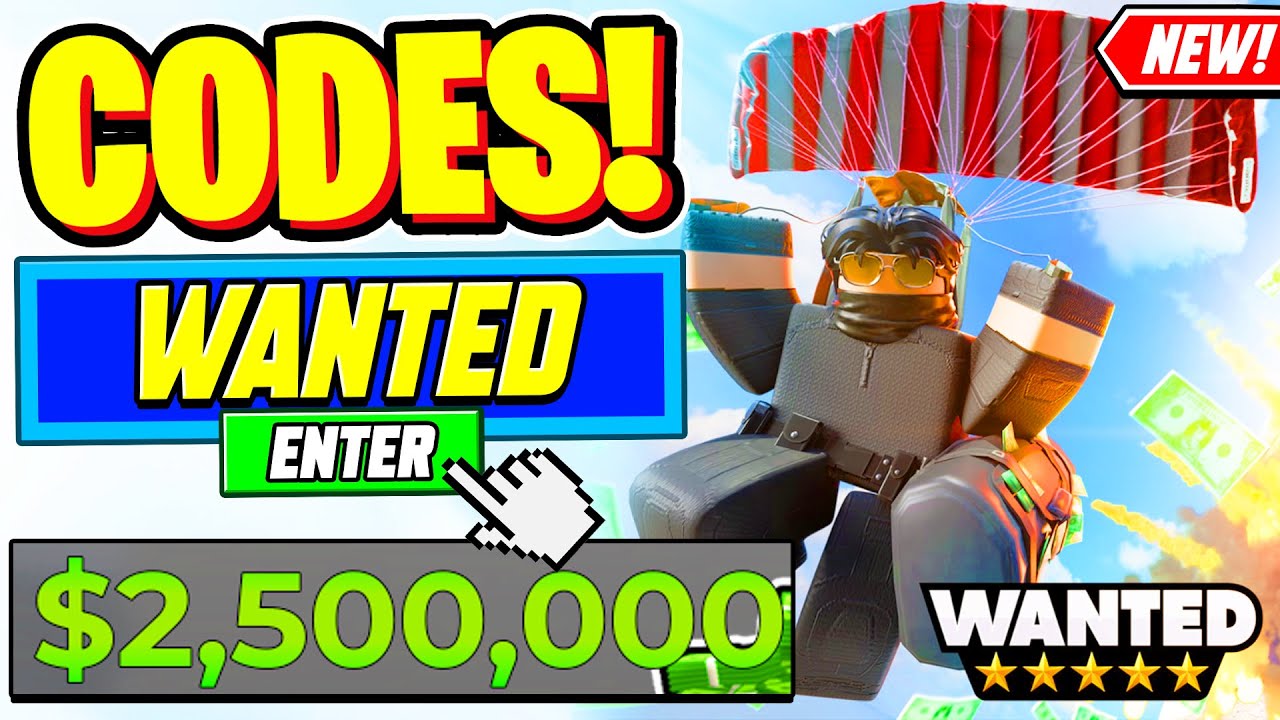 ⚠️New⚠️ ALL WORKING CODES For Wanted 2025 - Roblox Wanted Codes 2025 ...