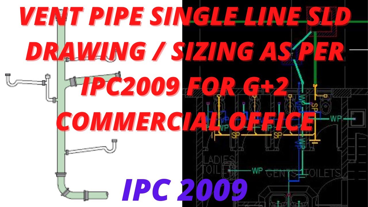 VENT PIPE SLD II SINGLE LINE DESIGNING II DRAIANGE PIPING II FOR G+2 ...