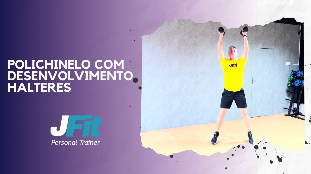 POLICHINELO COM DESENVOLVIMENTO HALTERES | EXERCÍCIO PARA CARDIO, FORÇA ...