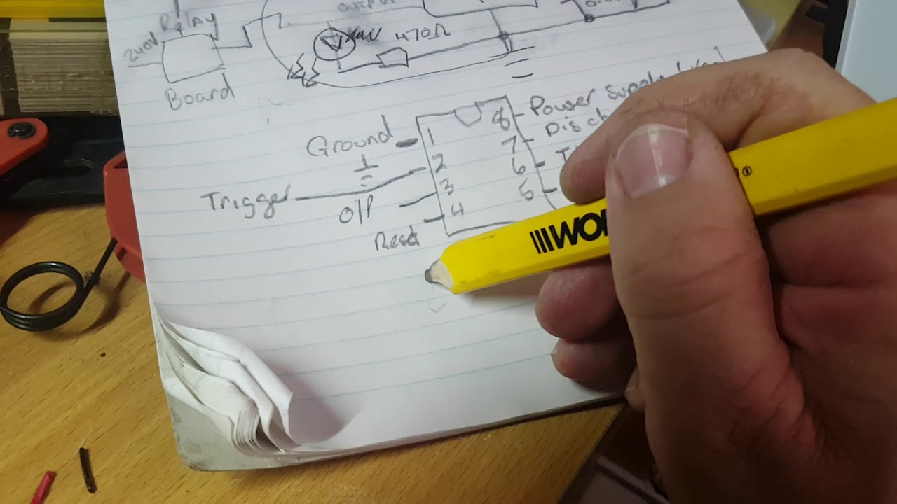 555 timer circuit for microwave transformer spot welder. - YouTube