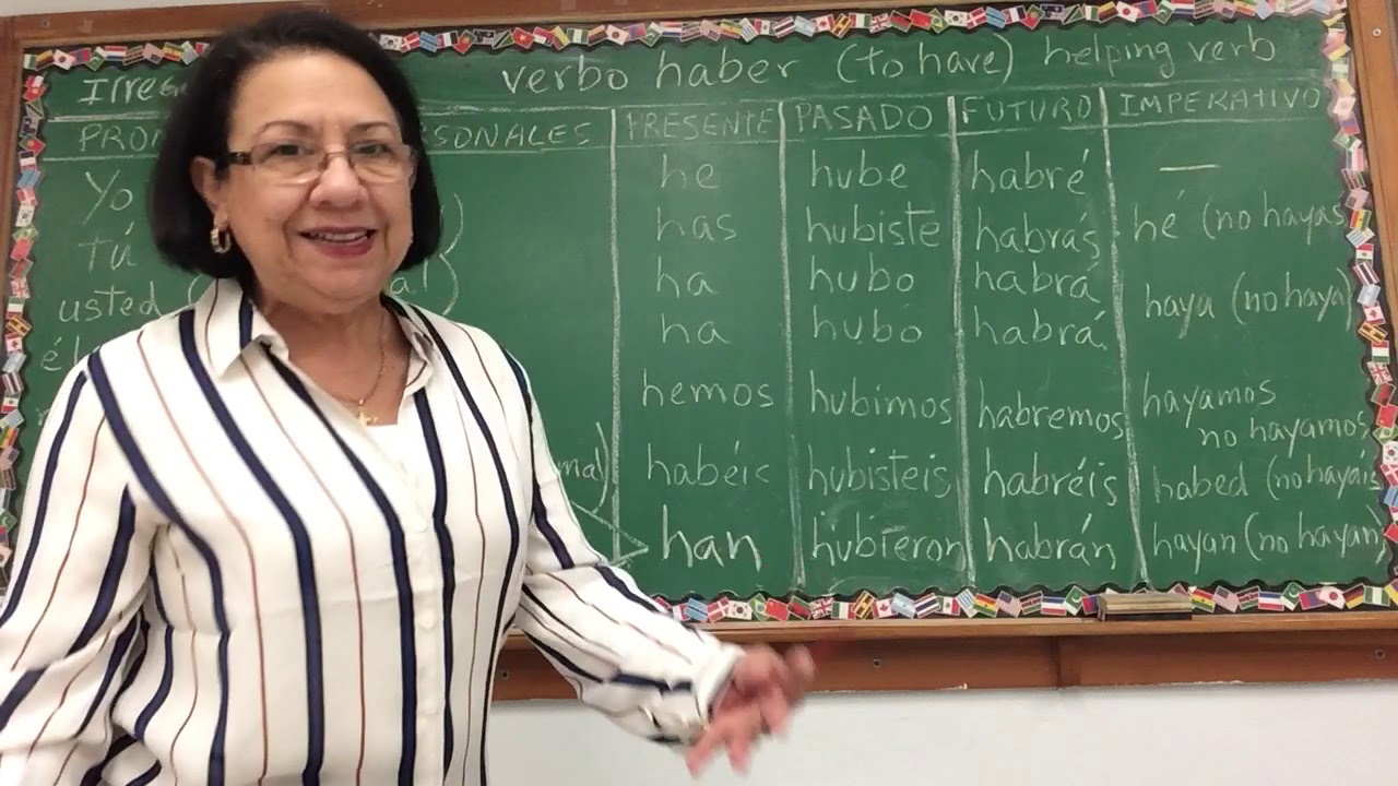 Verbo haber - conjugación - YouTube