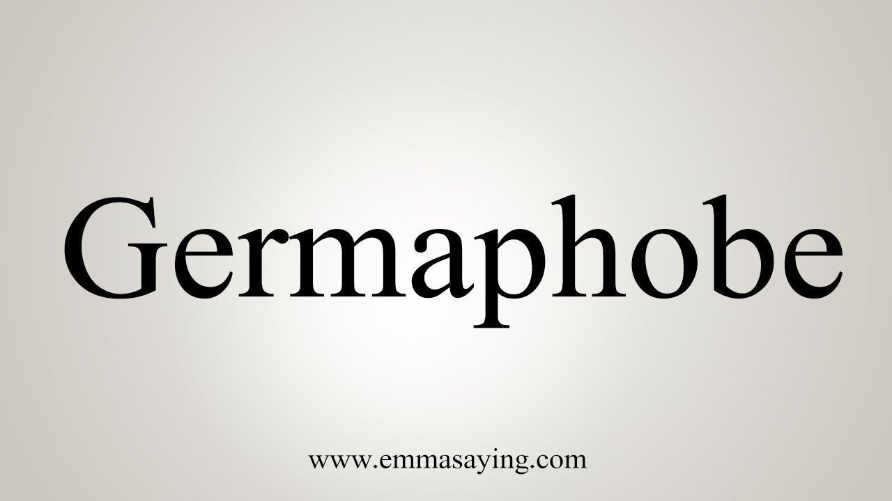 How To Say Germaphobe - YouTube