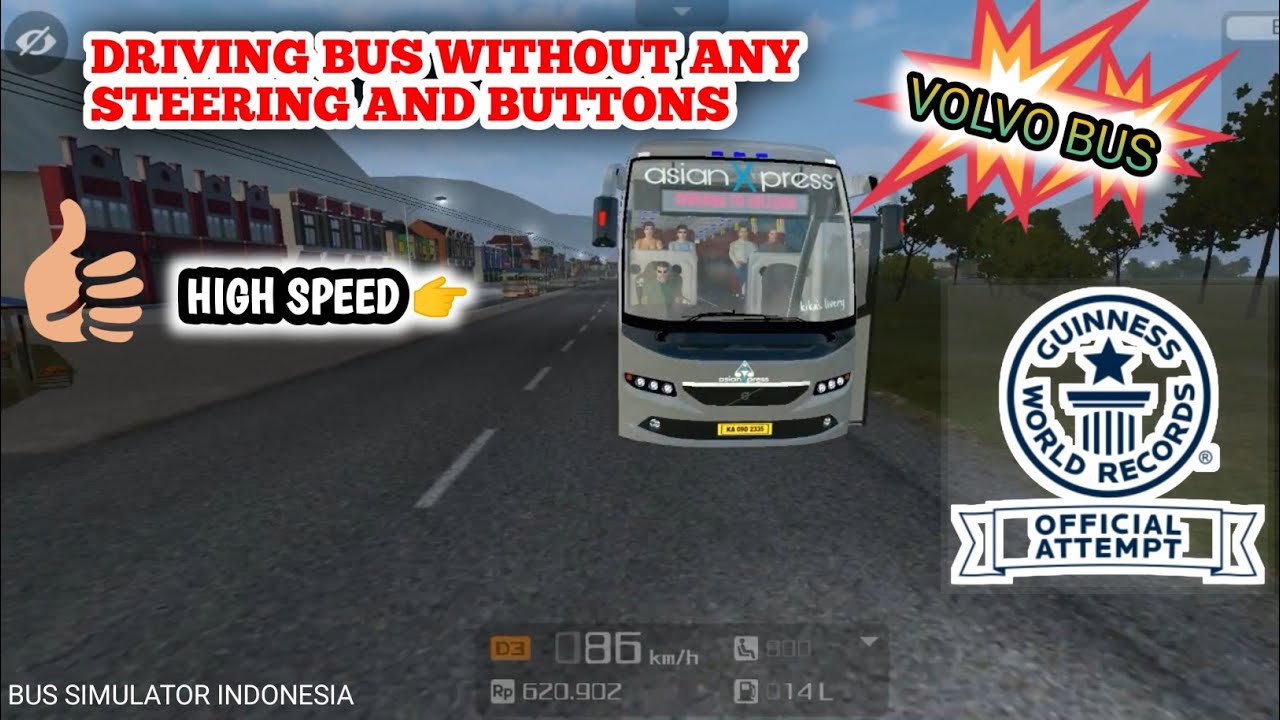 driving the bus without any steering and buttons. 1st ATTEMPT Bus ...