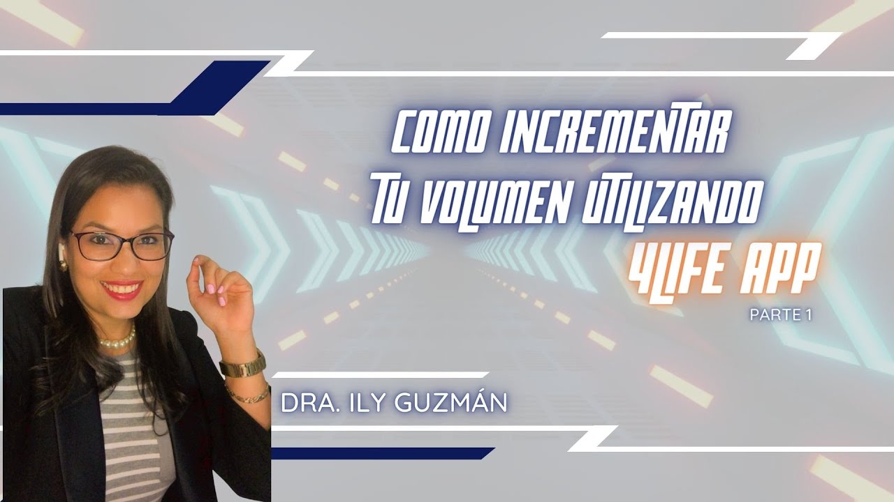 COMO INCREMENTAR EL VOLUMEN CON 4LIFE APP - YouTube