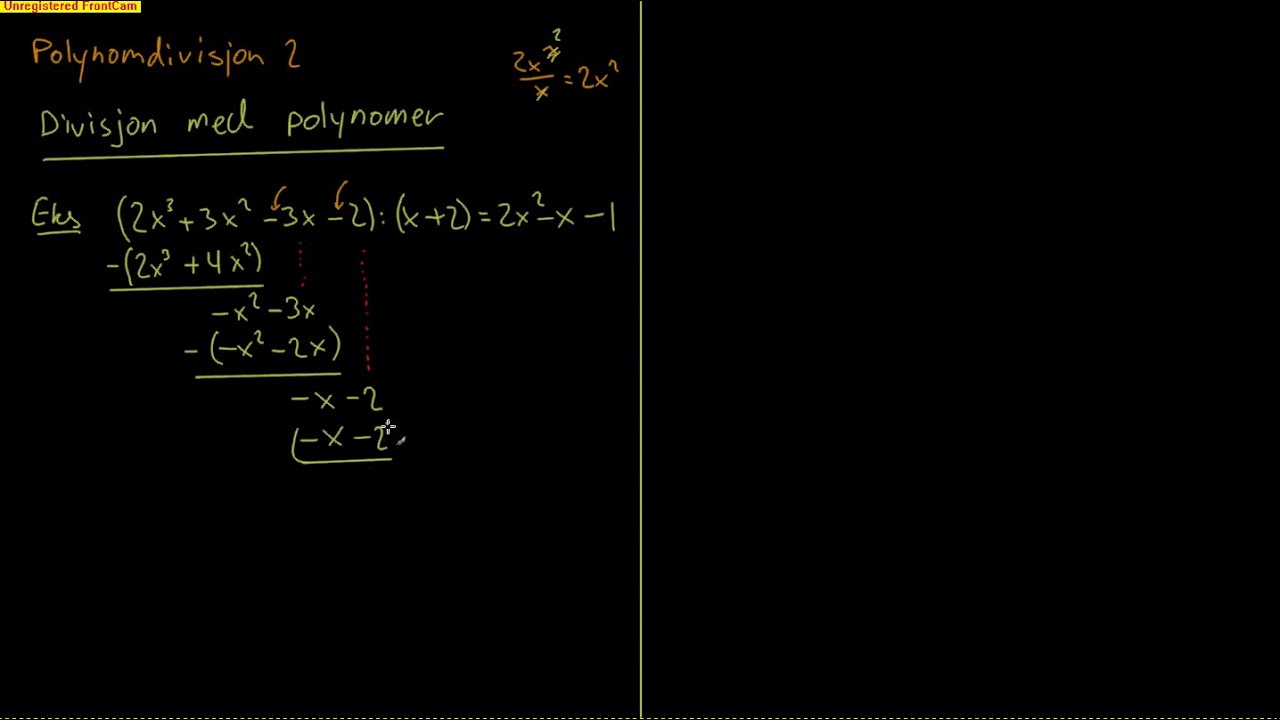 R1 010202 - Polynomdivisjon - YouTube