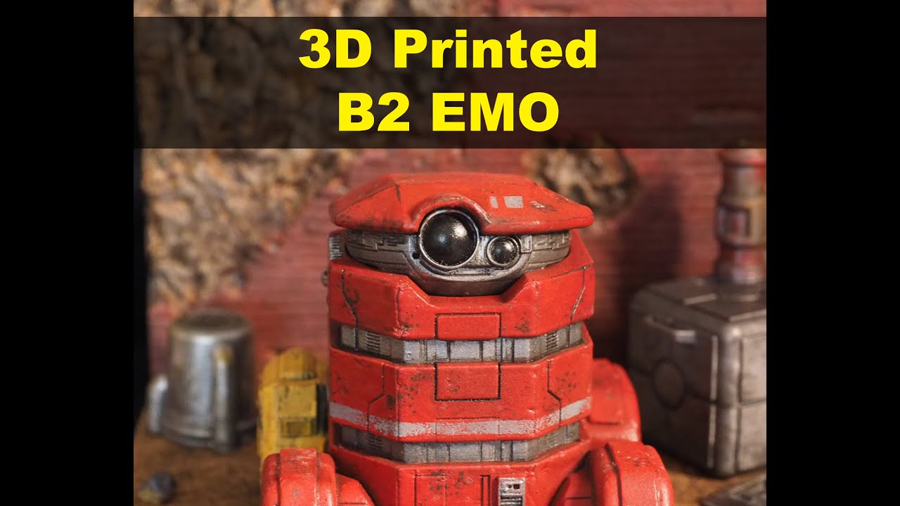 Star Wars B2EMO 3D Printed Model - YouTube