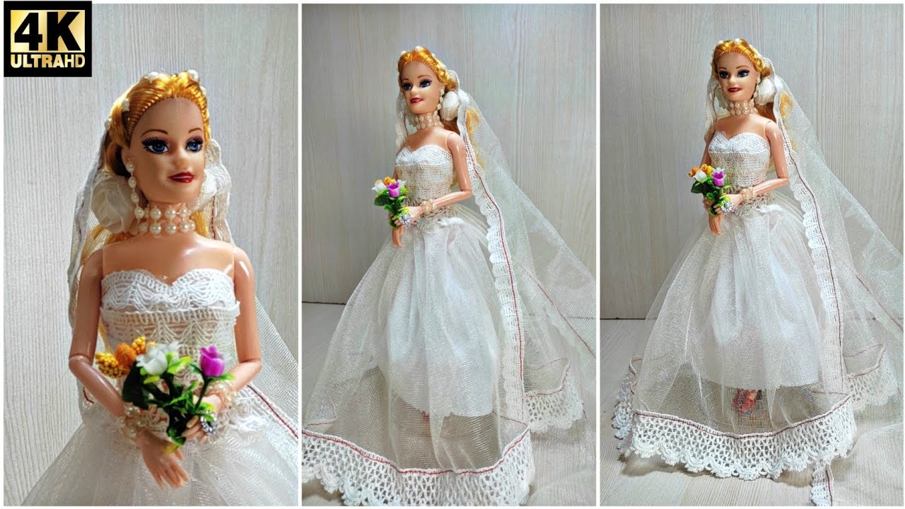 DIY Christian bridal doll || Christian doll || New gown dress ...