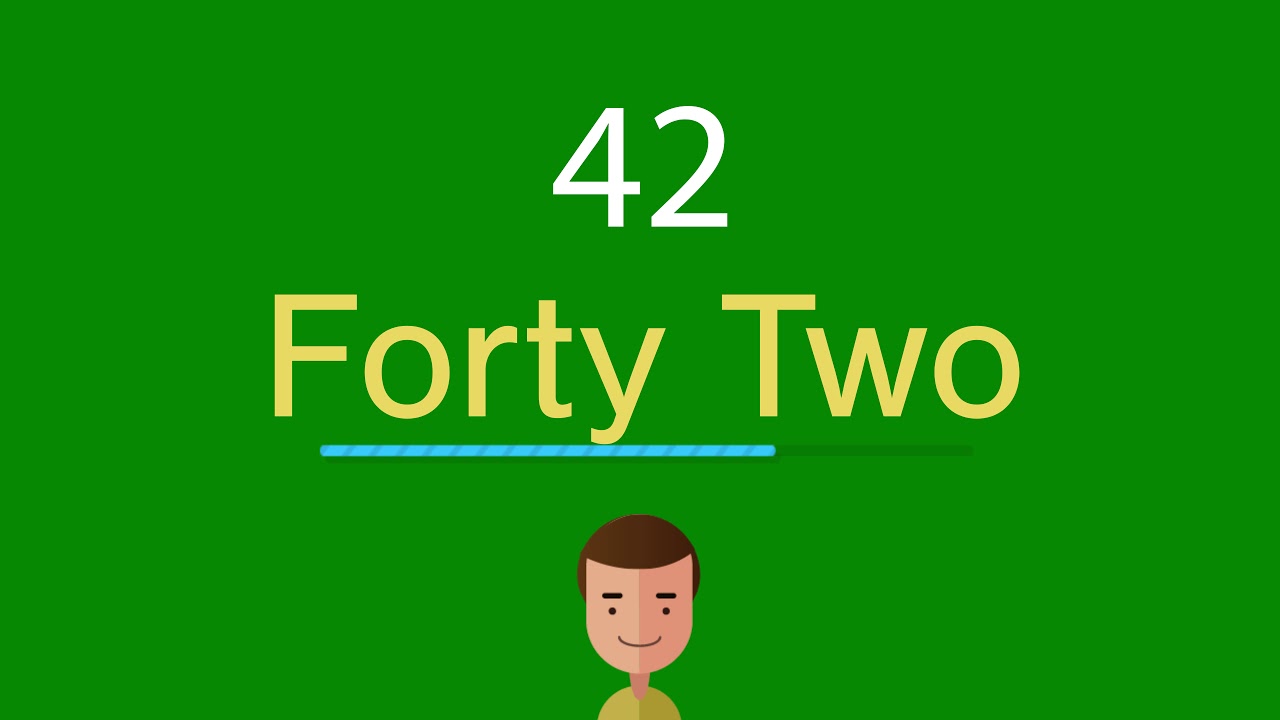Como dizer 42 em inglês - YouTube