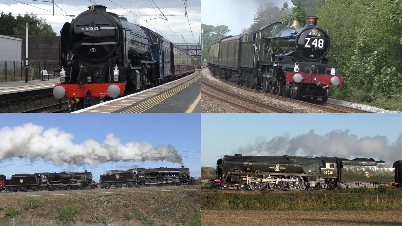The Very Best of UK Steam Trains on the Mainline in 2024! - YouTube