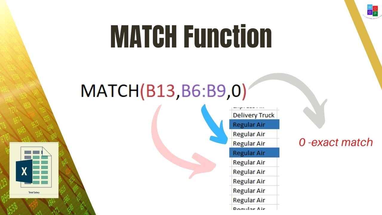 How MATCH Function Works In Excel YouTube How MATCH Function Works In Excel YouTube
