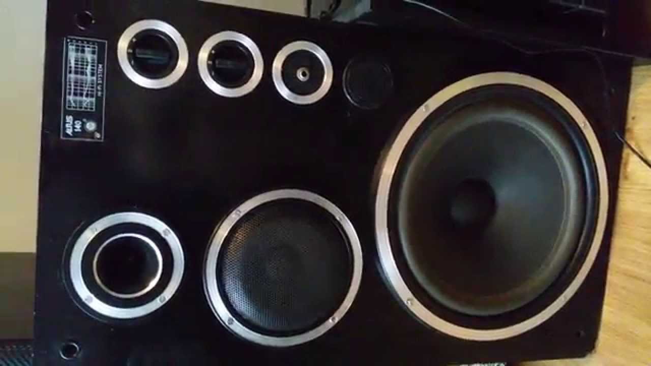 Kolumny Altus 140 + wzmacniacz sony - YouTube