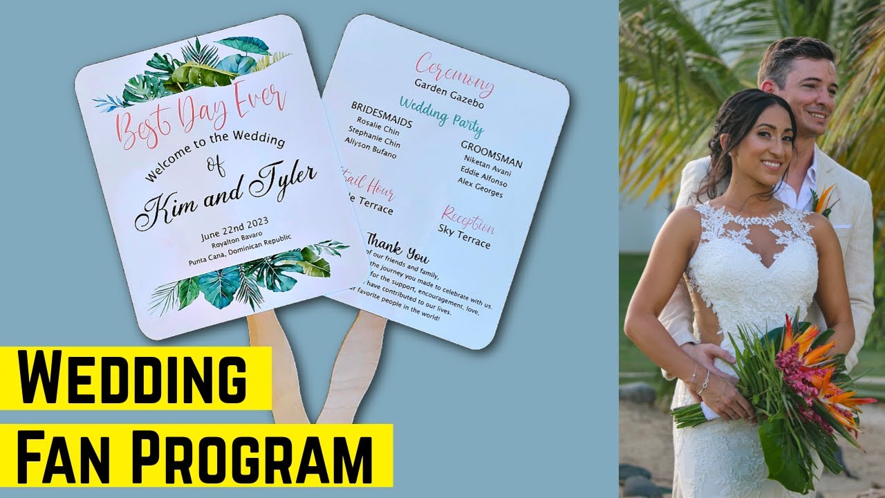 Diy Wedding Fan Templates