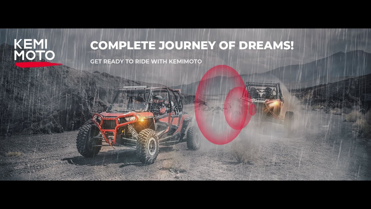 KEMIMOTO UTV Turn Signal Kit with 110D Horn - YouTube