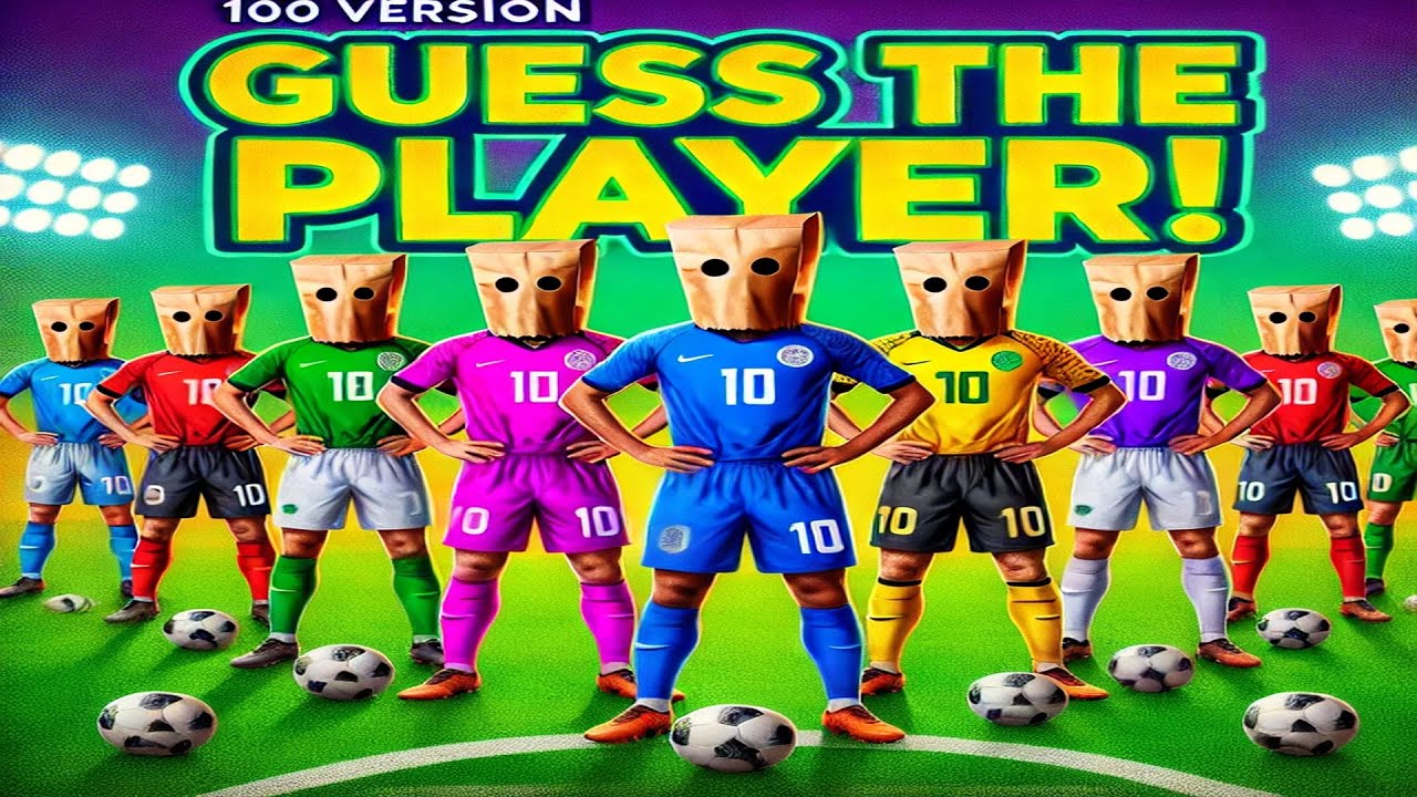 GUESS THE PLAYER! 100 FOOTBALLERS QUIZ CHALLENGE | EASY TO HARD - YouTube