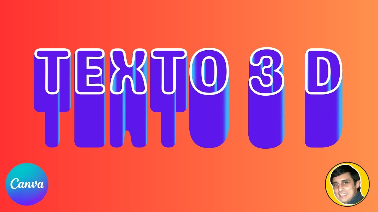 Cómo HACER el EFECTO de TIPOGRAFIA 3D en CANVA - YouTube