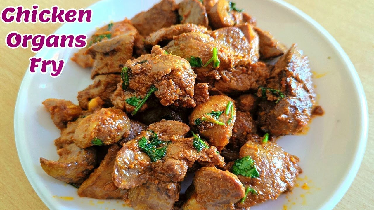 Chicken Organs Fry In Just 5 Minutes | Chicken Liver Fry | Chicken ...