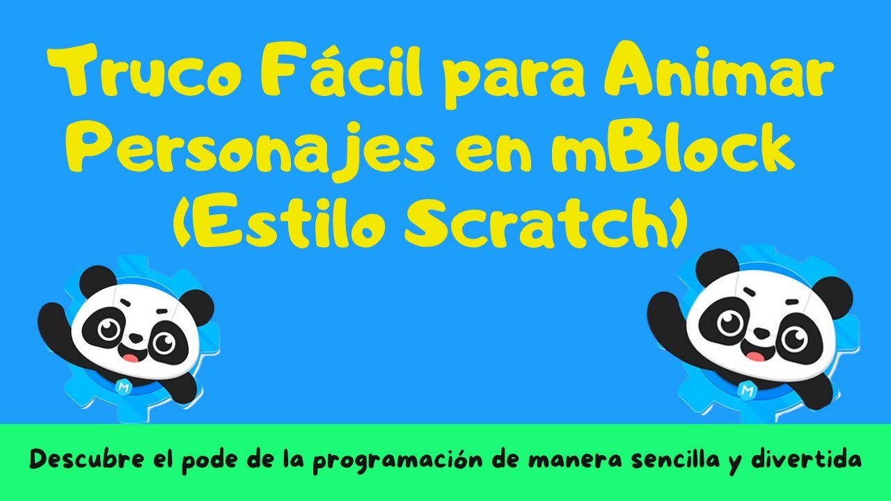 Cómo Hacer que tu Personaje se Mueva en mBlock (Estilo Scratch) - YouTube