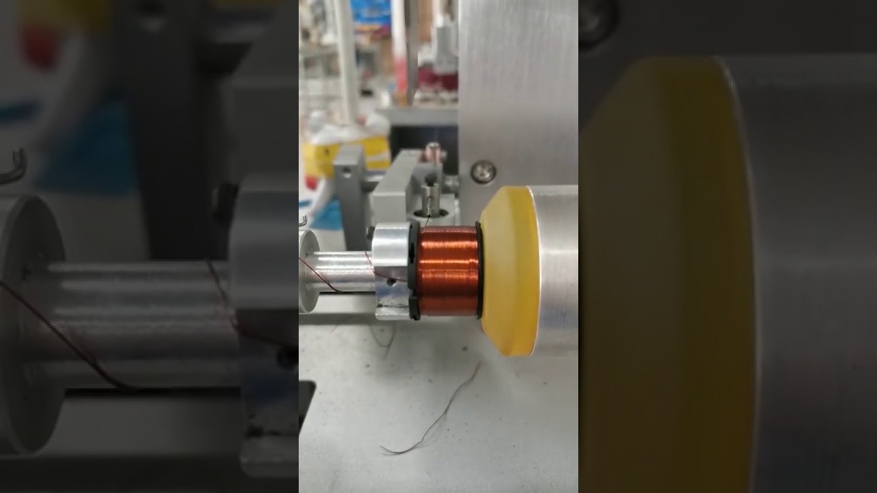 ZAT Intelligent's perfect layer coil winding machine - YouTube