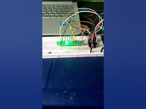 This is the CD4017 decade counter counting using the Arduino uno to get clock pulses.#CD4017 ...