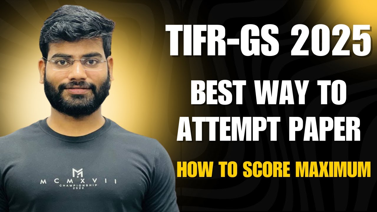 how to attempt tifr gs 2025 paper| tifr gs 2025 - YouTube