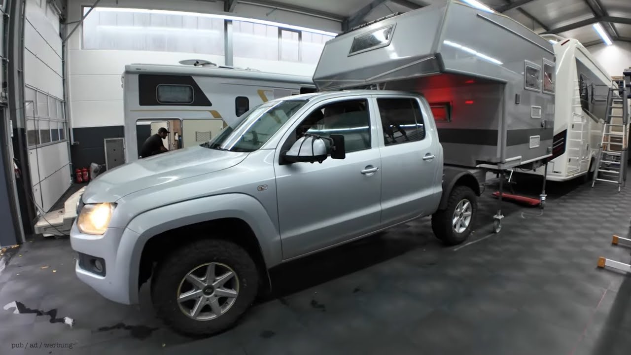 GEHT DAS GUT? 😱 WIE KOMMT EINE PICK UP KABINE AUF DEN AMAROK ...