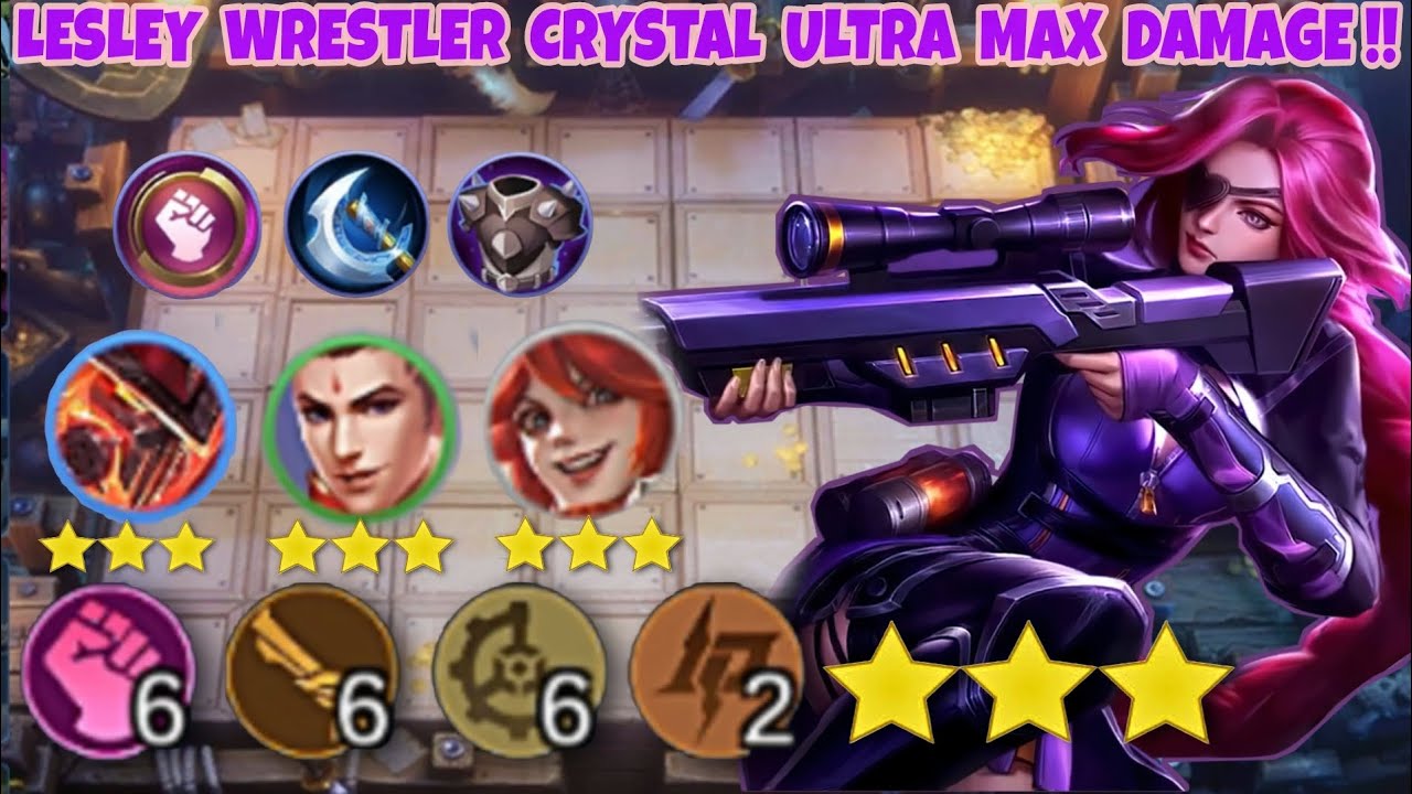 Enemy Called Me Hacker !! 🤣 LESLEY Overpowered With Wrestler Crystal ...